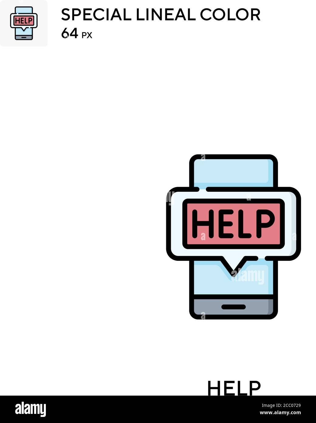 Help Special lineal color vector icon. Help icons for your business ...