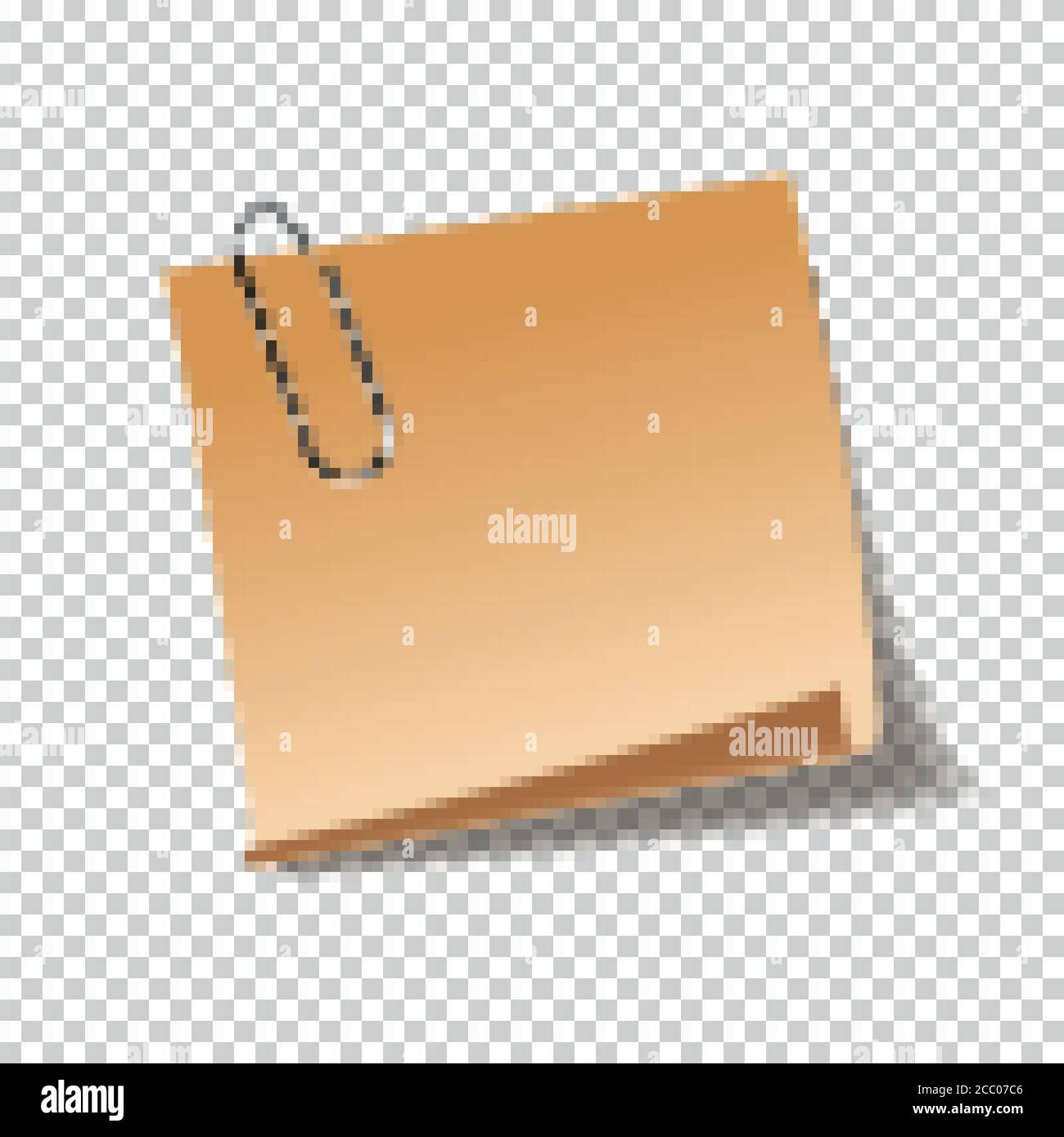 Realistic sticky note sheet. Blank paper. Vector illustration Stock ...