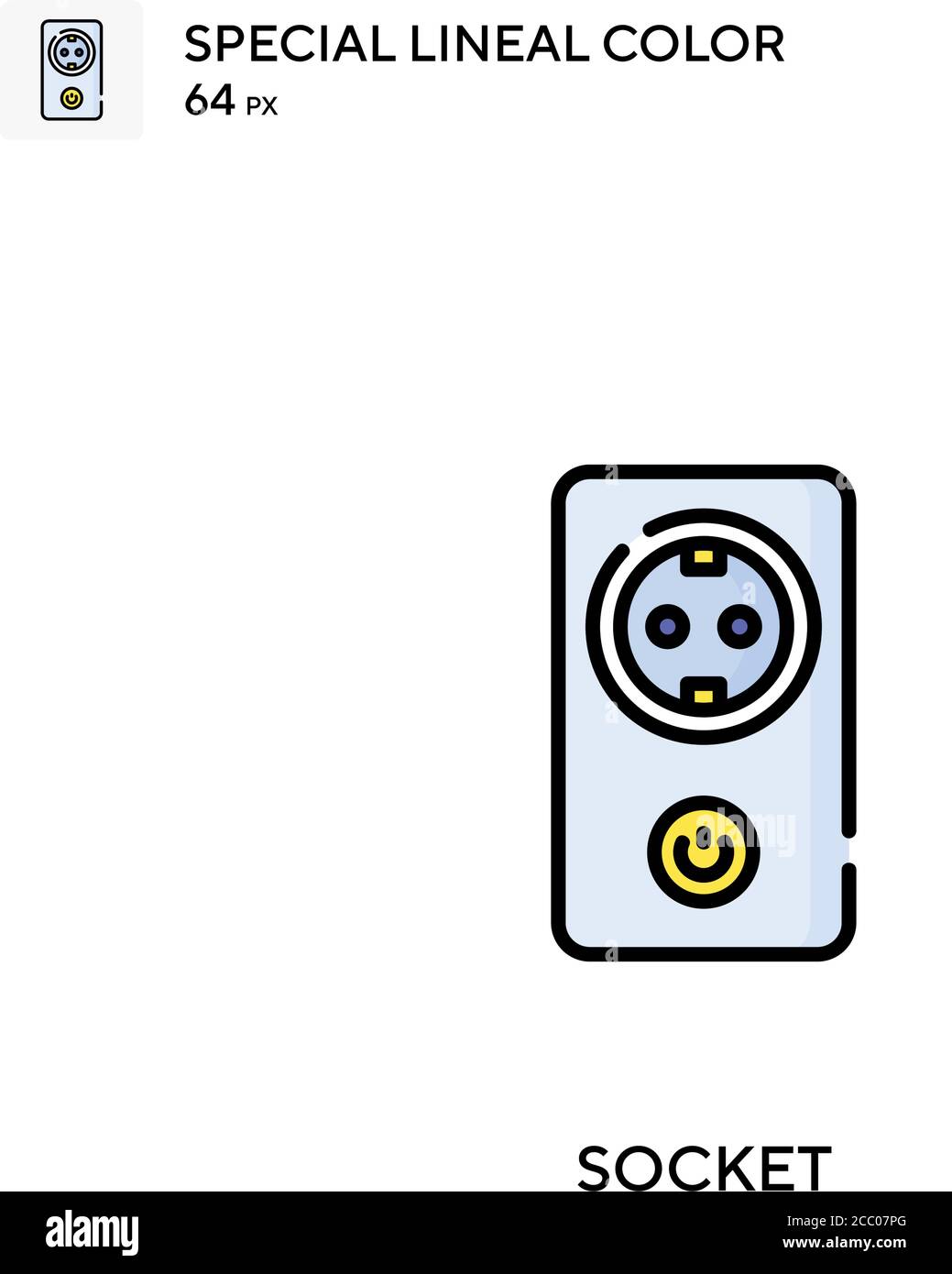 Socket Special lineal color vector icon. Socket icons for your business ...
