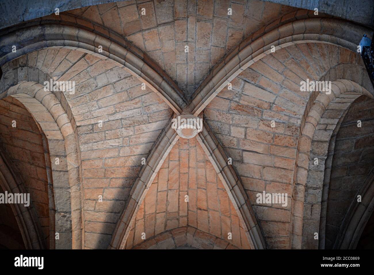 Closeup shot of Gothic medieval church's arches detail Stock Photo - Alamy