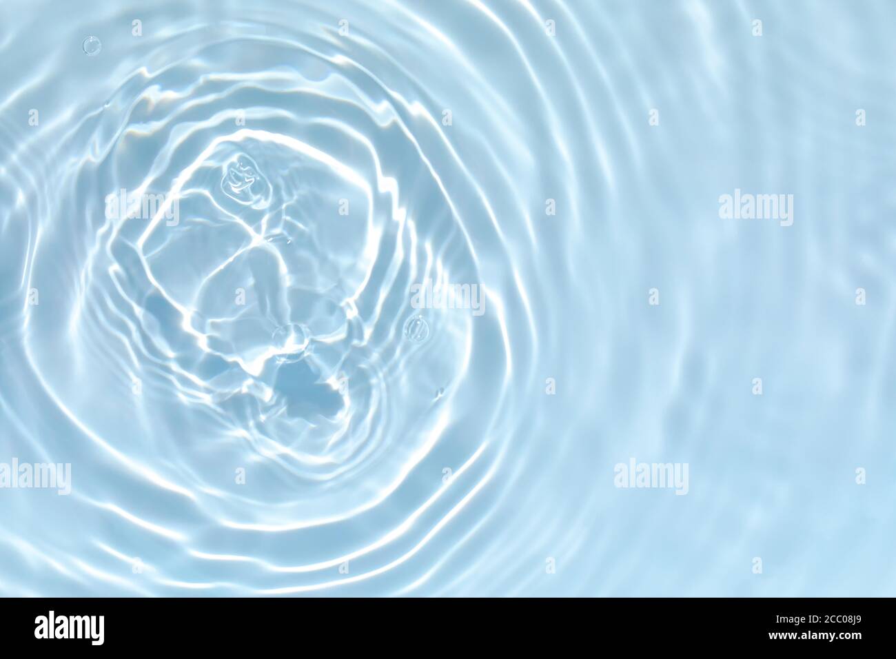 transparent blue colored clear calm water surface texture Stock Photo ...