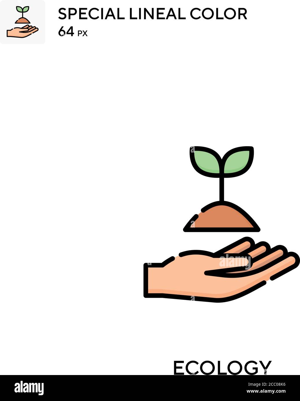 Ecology Special lineal color vector icon. Ecology icons for your ...