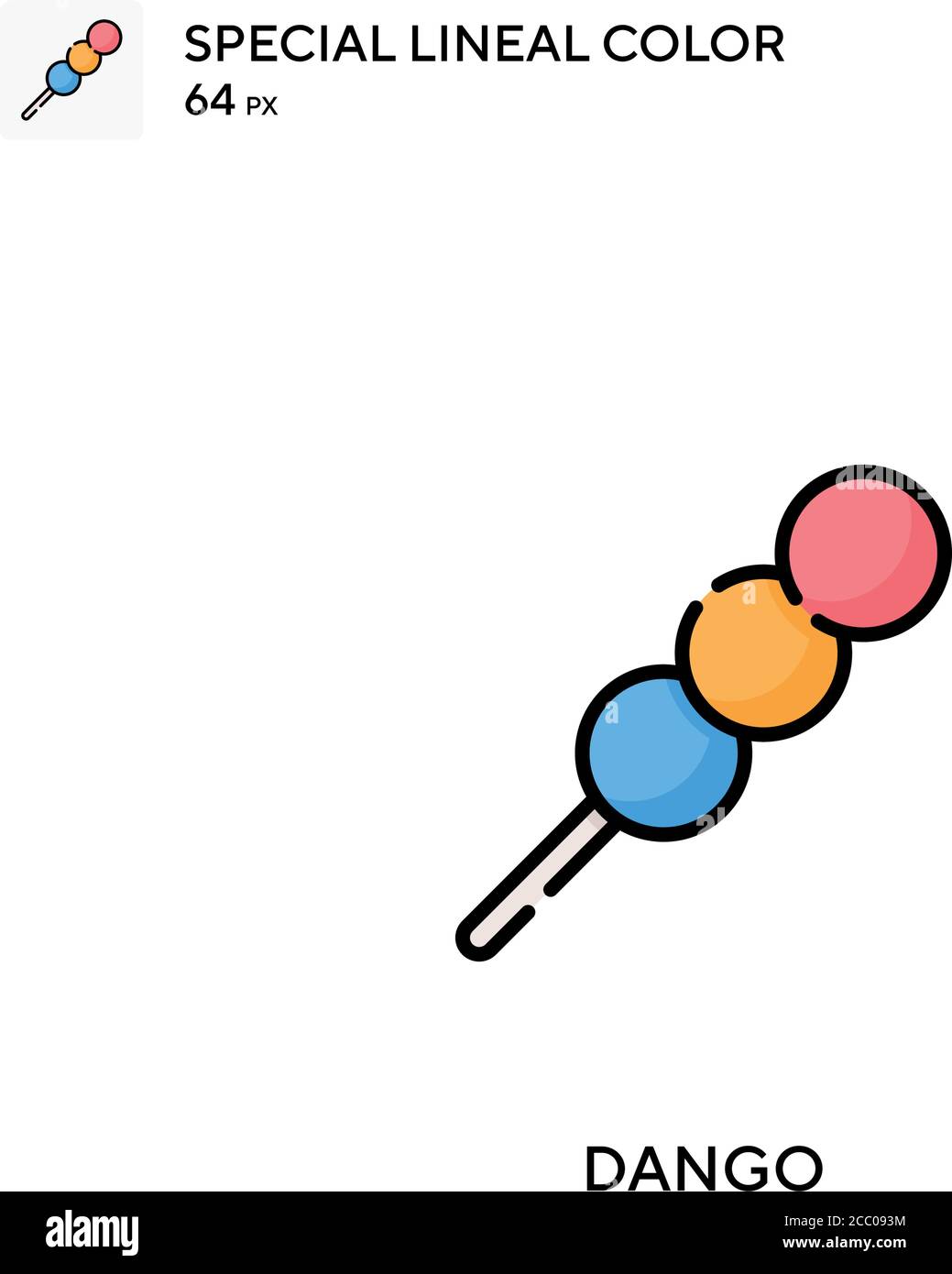 Dango Special lineal color vector icon. Dango icons for your business ...