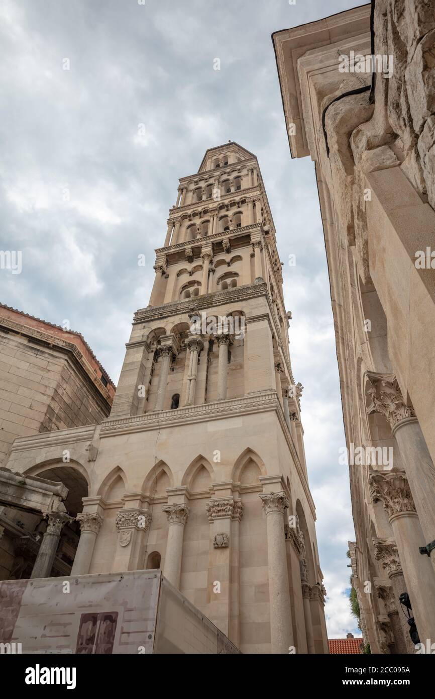 Saint Domnius Bell Tower in centre of Split Stock Photo - Alamy