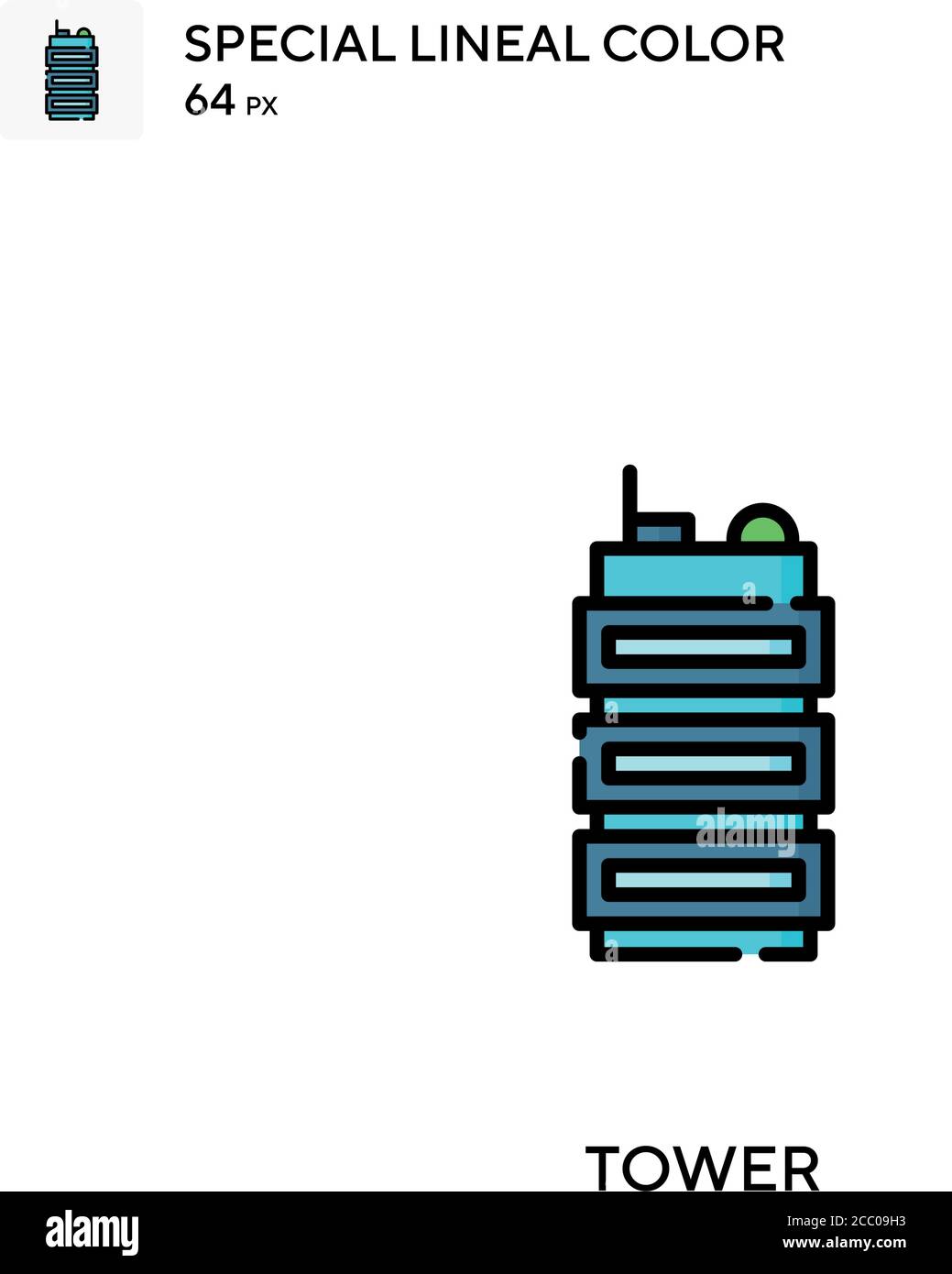 Tower Special lineal color vector icon. Tower icons for your business ...
