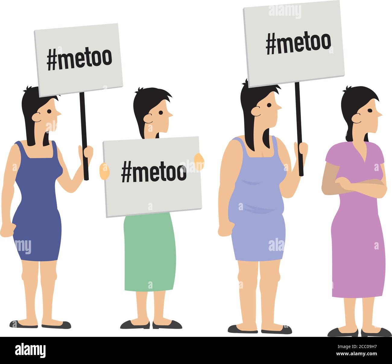 Metoo protest boards Stock Vector Images - Alamy