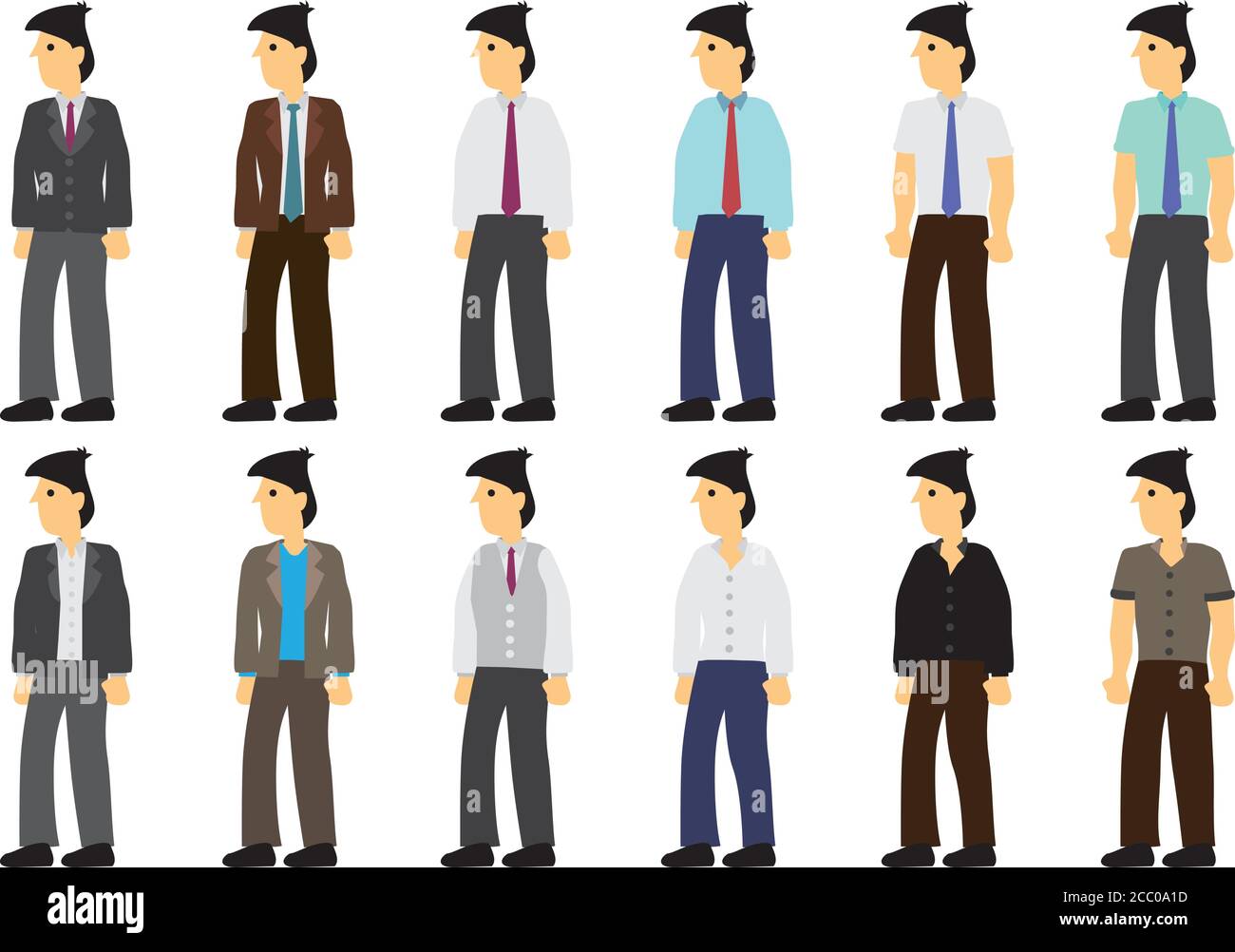 Formal wear model Stock Vector Images - Alamy