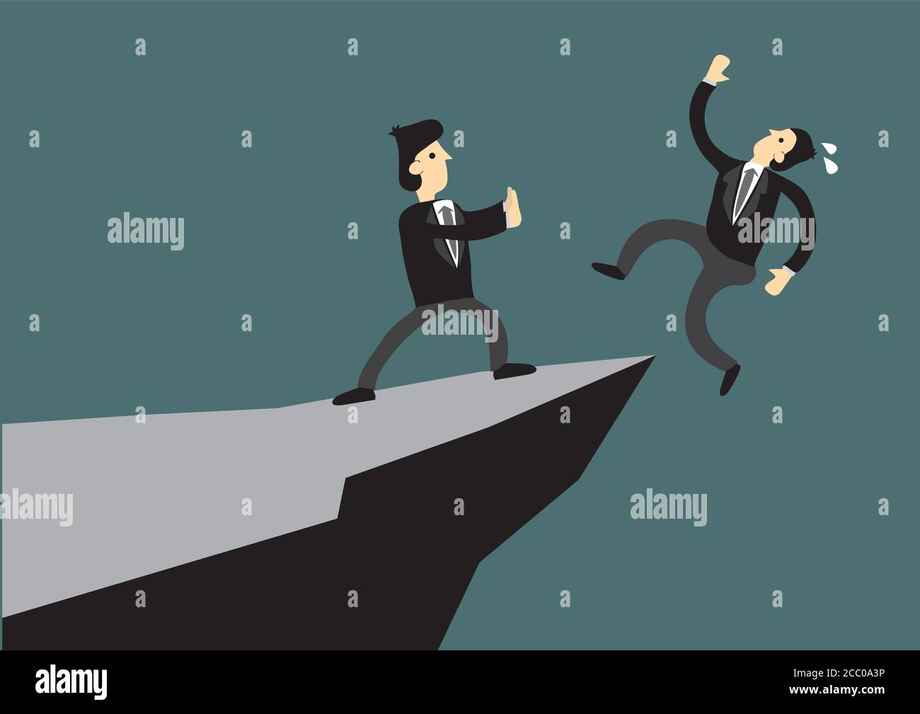 Sabotage colleague Stock Vector Images - Alamy