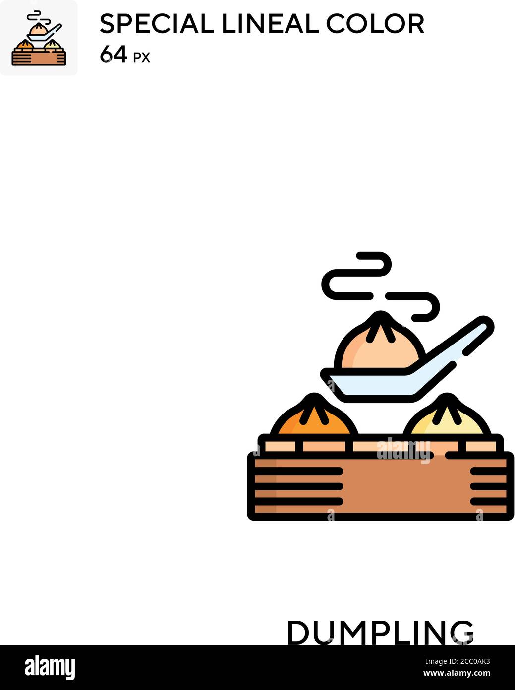 Dumpling Special lineal color vector icon. Dumpling icons for your ...