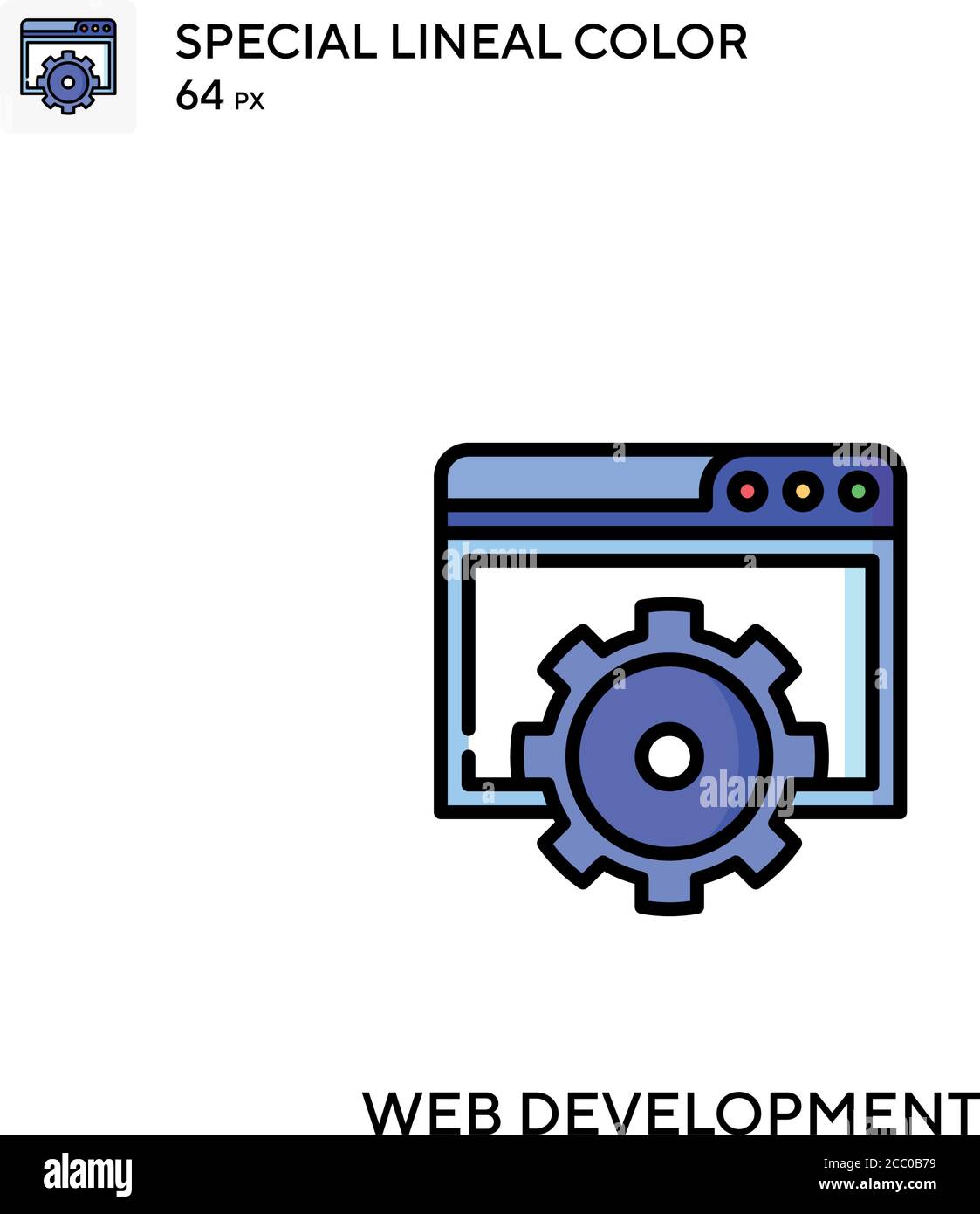 Web development Special lineal color vector icon. Web development icons ...
