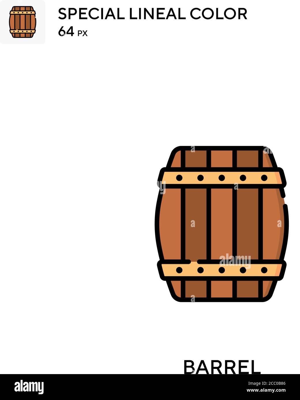 Barrel Special lineal color vector icon. Barrel icons for your business ...