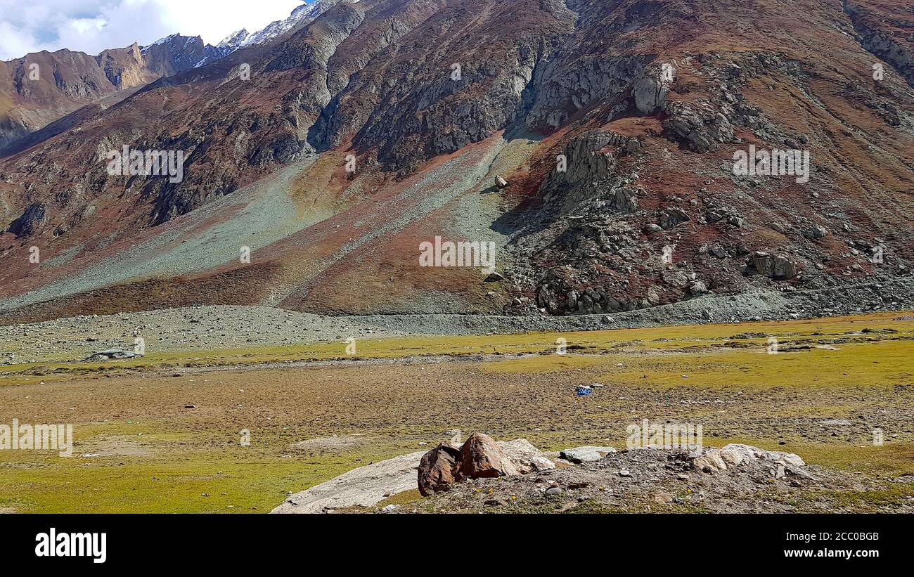 Landscape nature huge beautiful hills of kargil. Kargil in India is ...