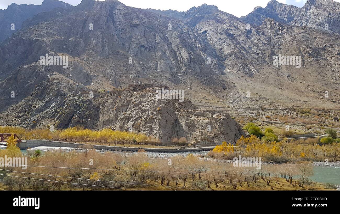 Landscape nature huge beautiful hills of kargil. Kargil in India is ...