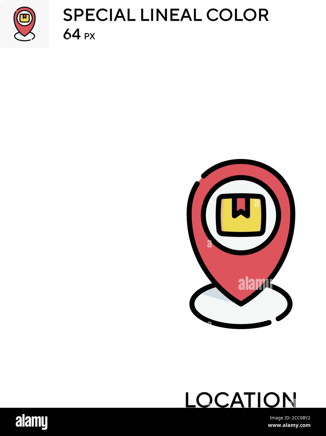 Location Special lineal color vector icon. Location icons for your ...