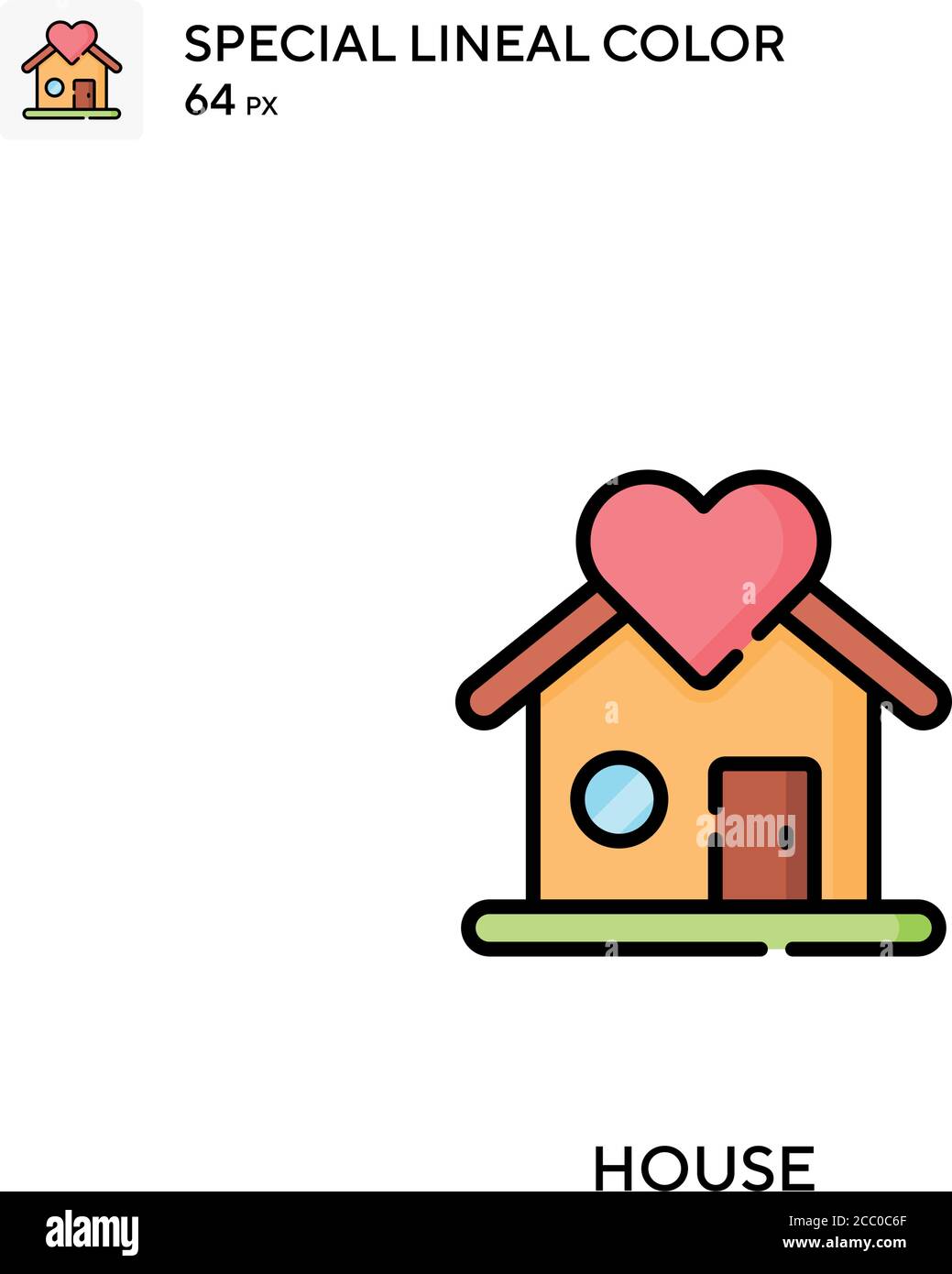 House Special lineal color vector icon. House icons for your business ...