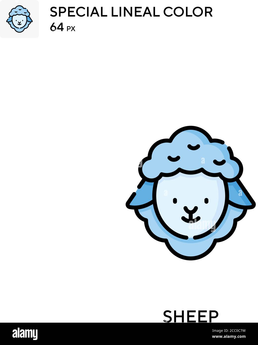 Sheep Special lineal color vector icon. Sheep icons for your business ...