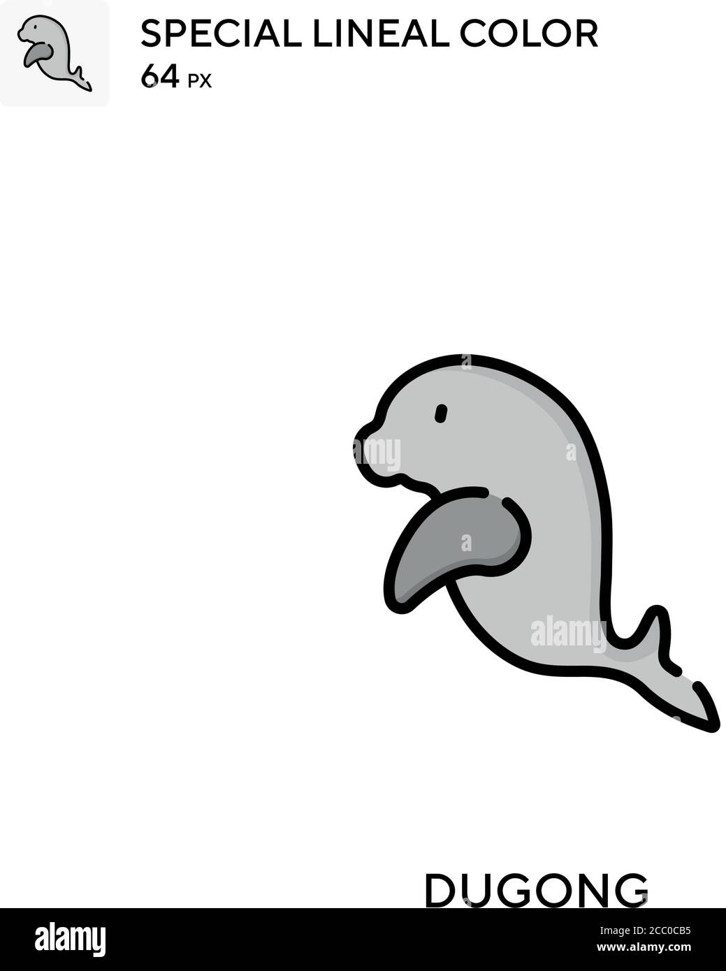 Cute Dugong Drawing