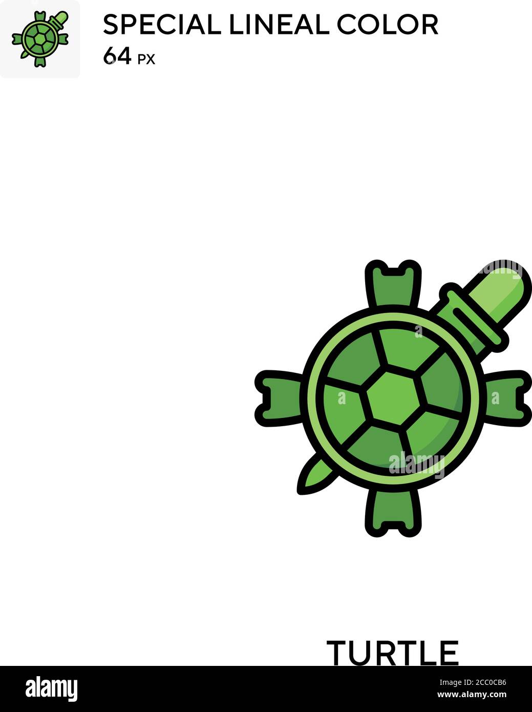 Turtle Special lineal color vector icon. Turtle icons for your business ...