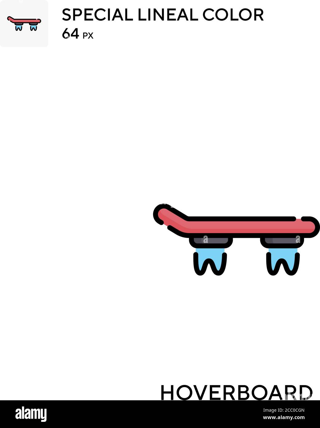 Hoverboard Special lineal color vector icon. Hoverboard icons for your business project Stock ...