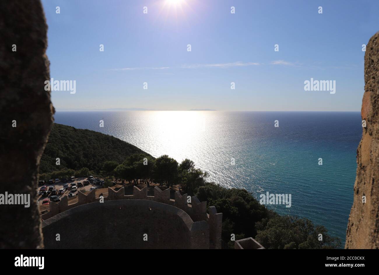 View of Etruscan Coast, Gulf of Baratti. A beautiful day in Populonia ...