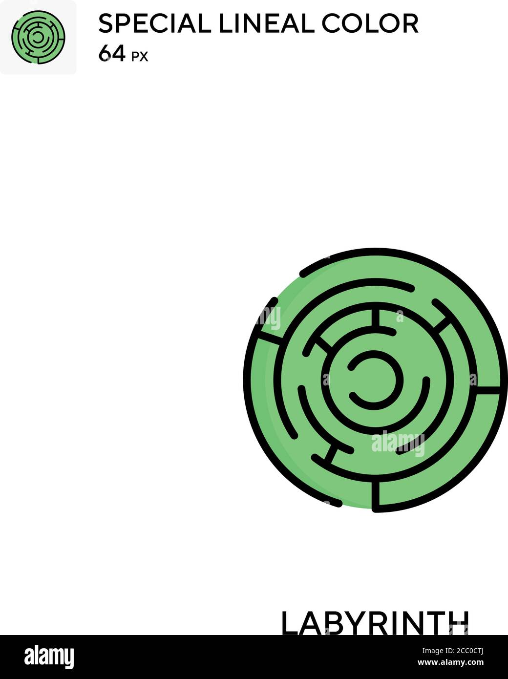 Labyrinth Special lineal color vector icon. Labyrinth icons for your ...