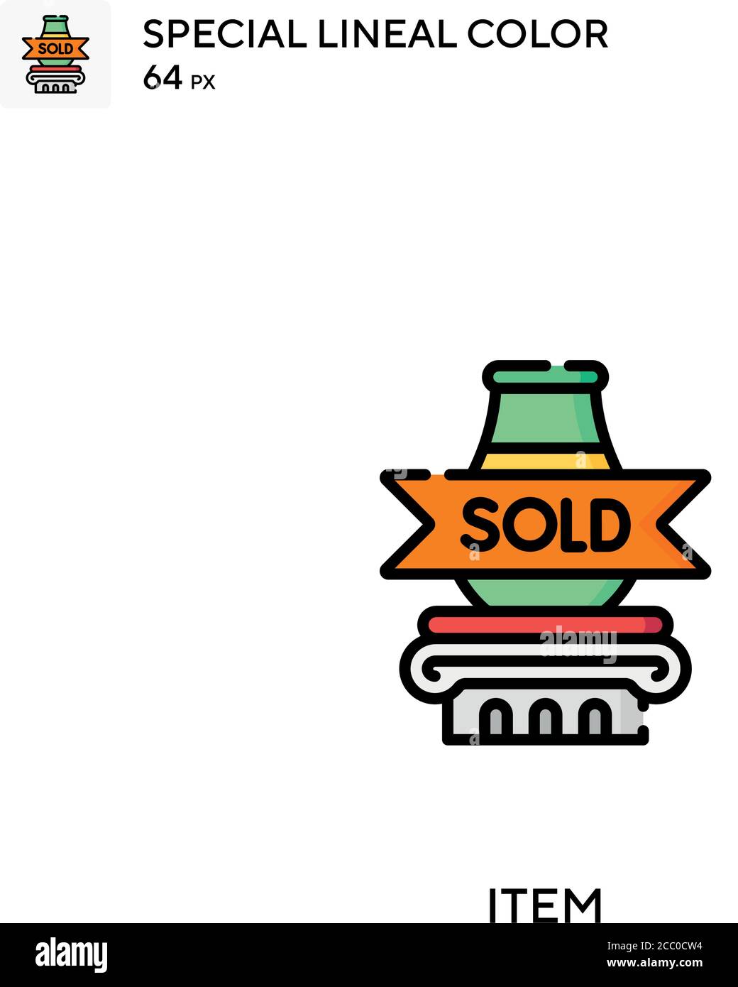Item Special lineal color vector icon. Item icons for your business ...