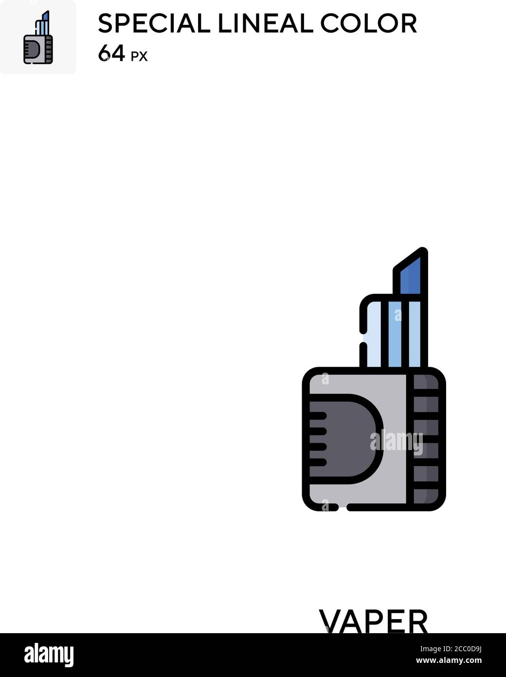 Vaper Special lineal color vector icon. Vaper icons for your business ...