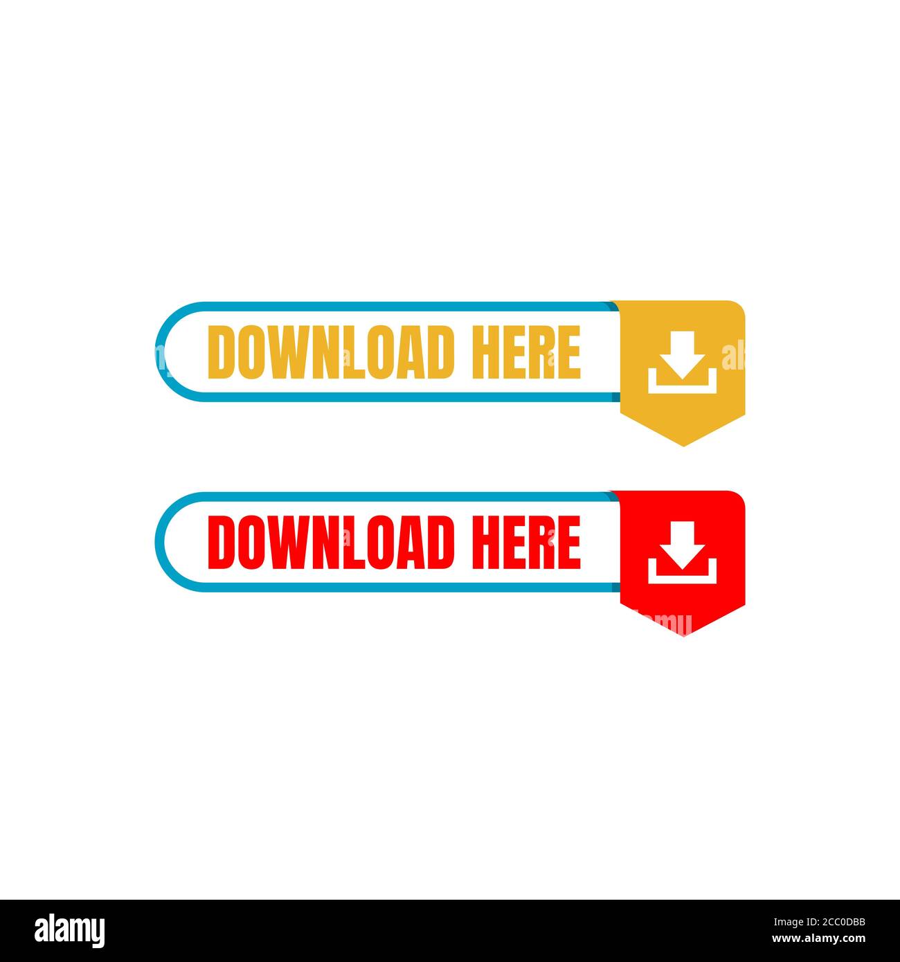 Download Here Button Stylist Text Rounded Rectangular Shape with ...