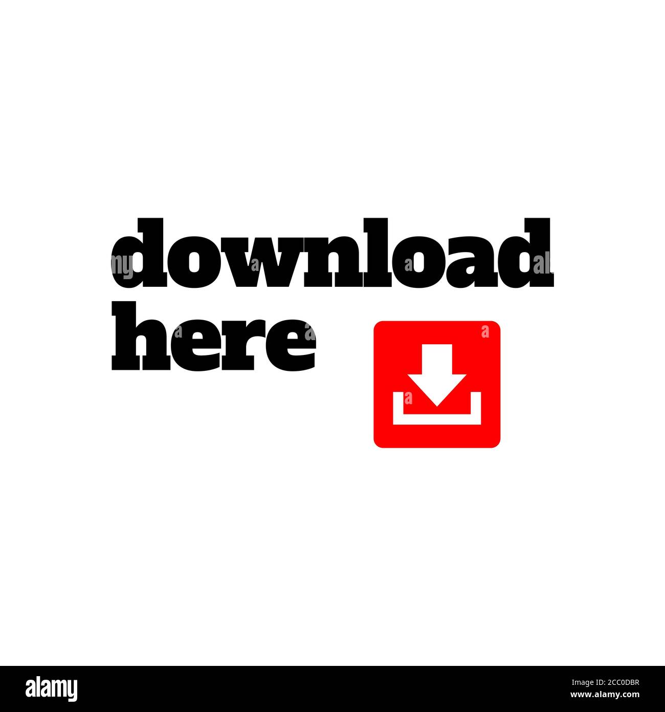 Download Here Button Stylist Text Rounded Rectangular Shape with ...