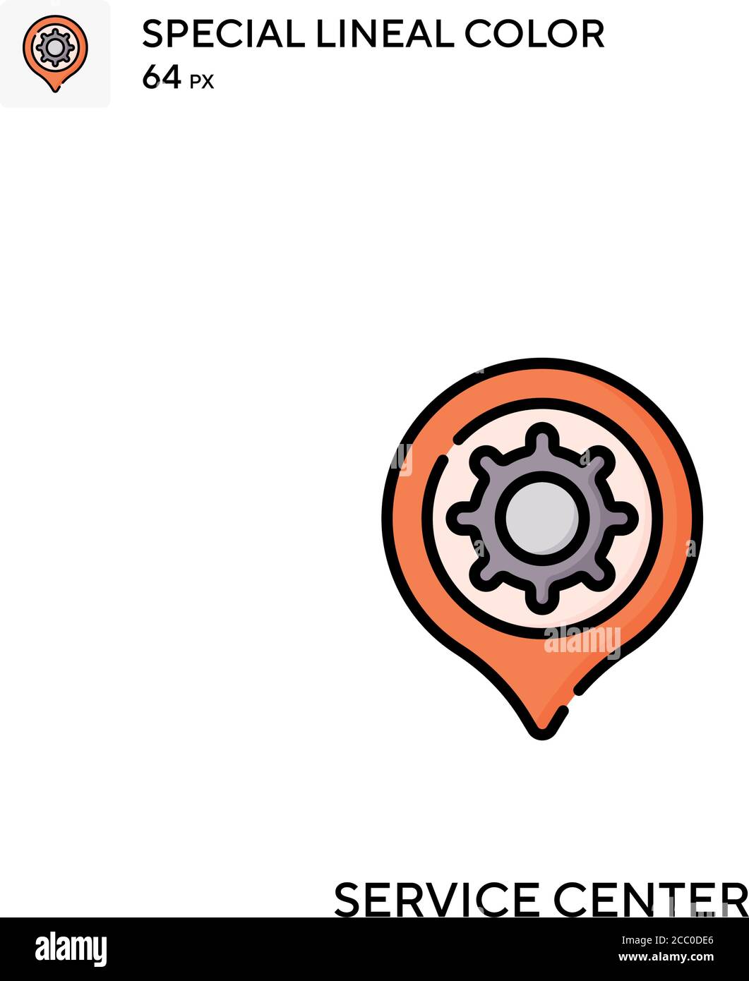 Service center Special lineal color vector icon. Service center icons ...