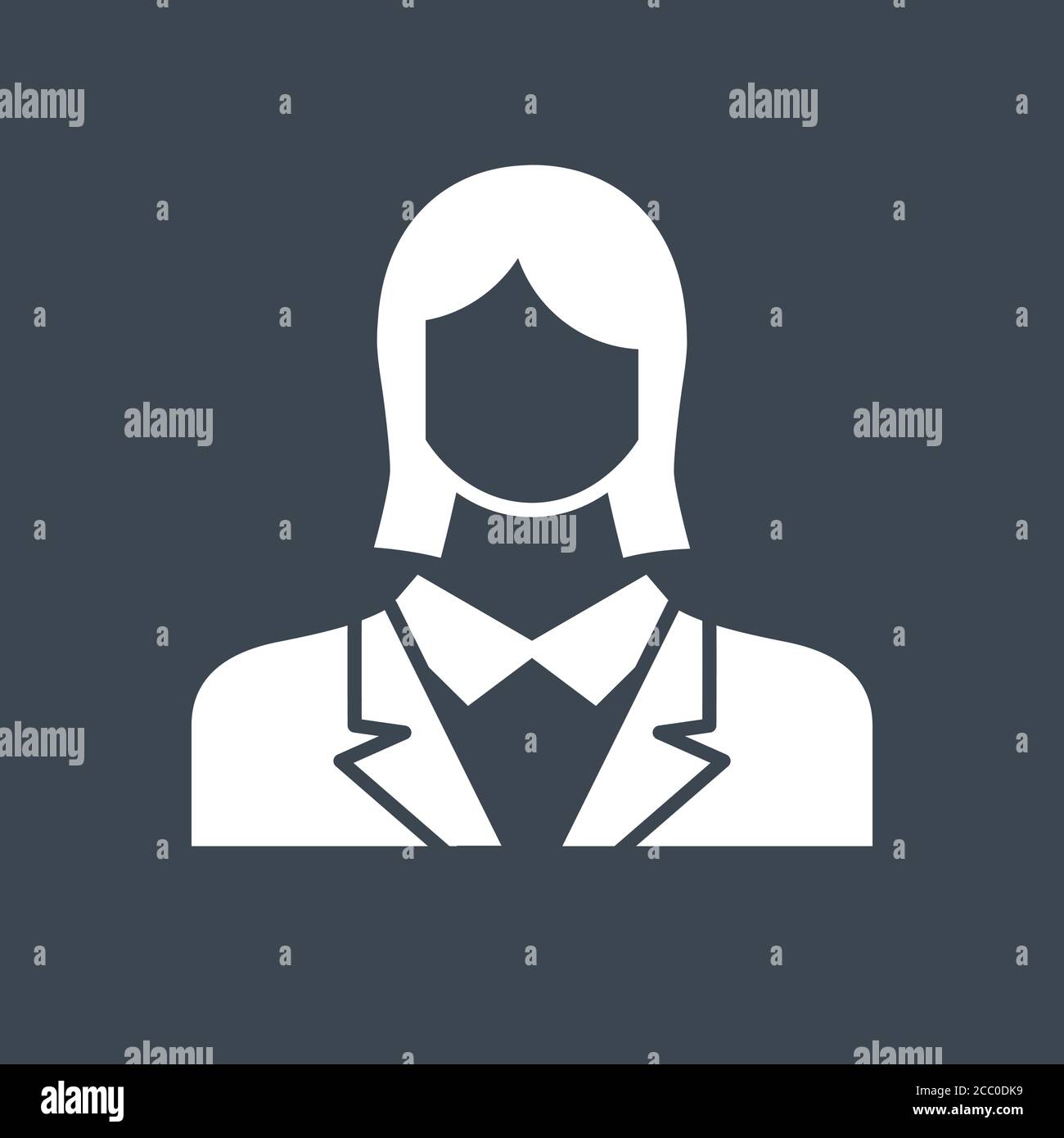 Employee Woman Glyph Vector Icon Stock Vector Image & Art - Alamy