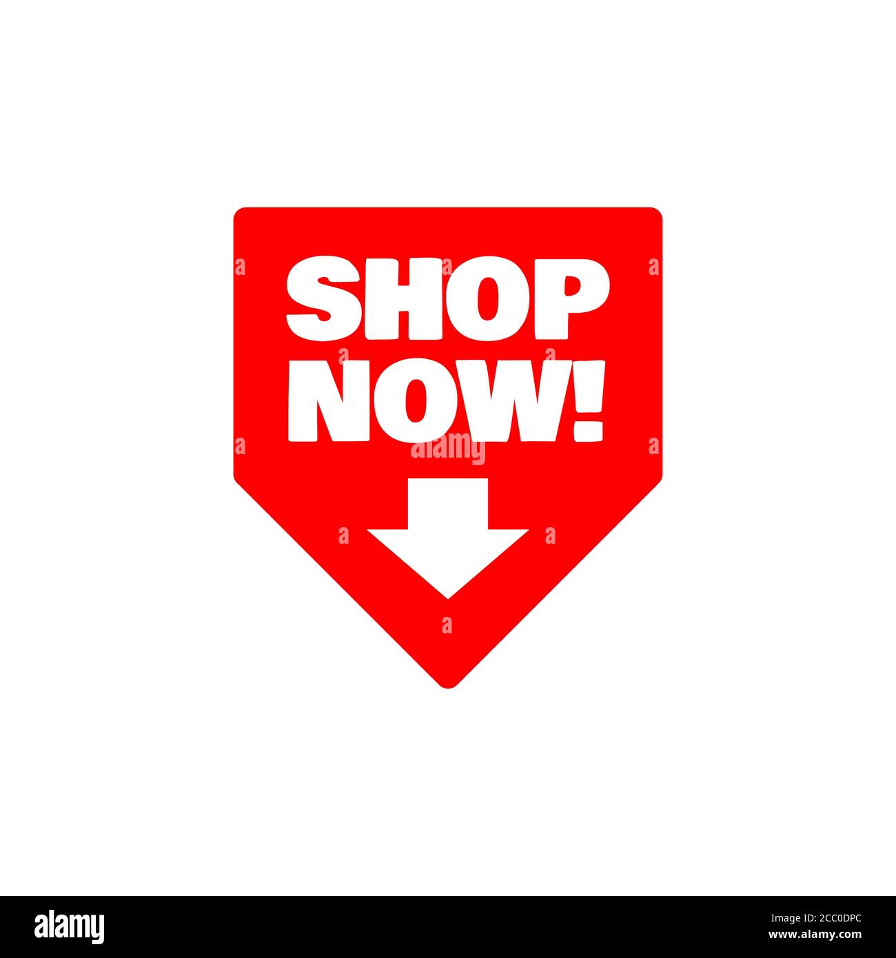 Shop now button lettering text vector design with business symbol icon ...