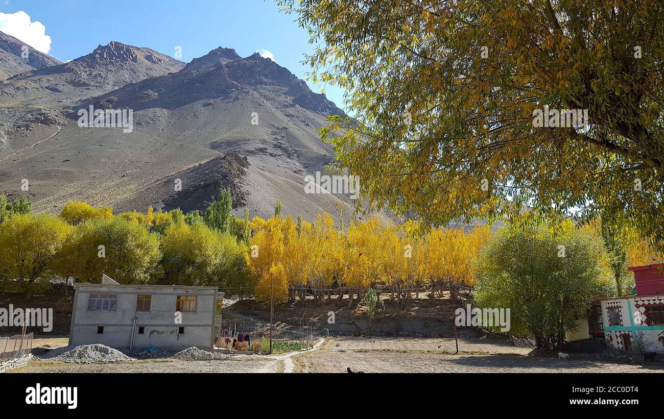 Landscape nature huge beautiful hills of kargil. Kargil in India is ...