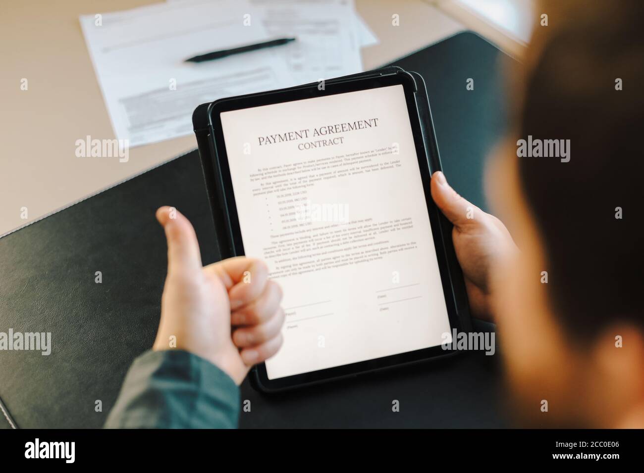 Payment agreement template hi-res stock photography and images - Alamy