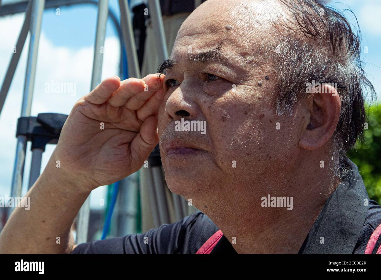 The coffin was taken to a private cremation ceremony hi-res stock ...