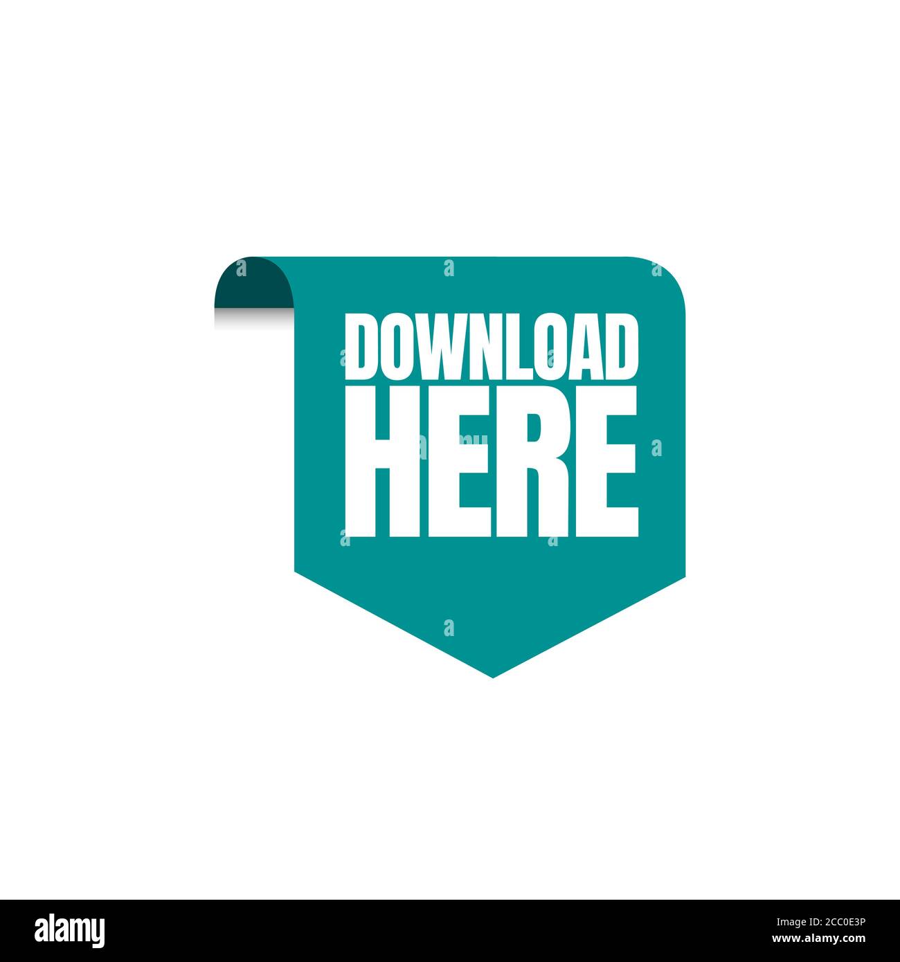 Download Here Button Stylist Text Rounded Rectangular Shape with ...