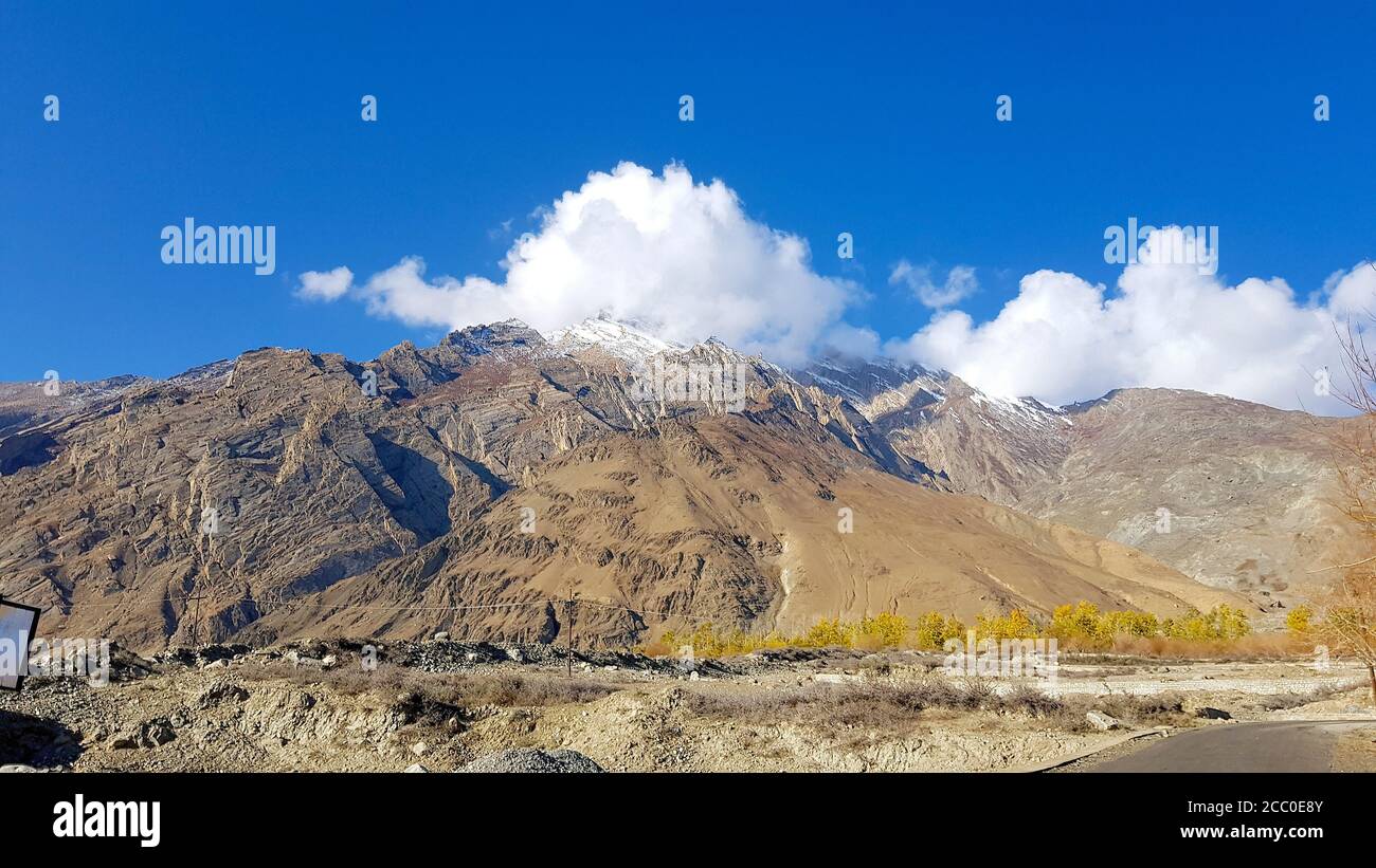 Landscape nature huge beautiful hills of kargil. Kargil in India is ...