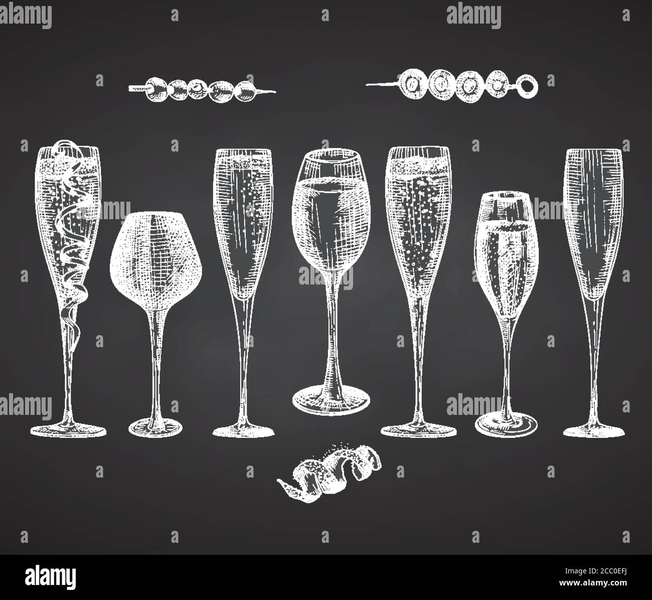 Bar cocktail glasses cartoon Stock Vector Images - Alamy