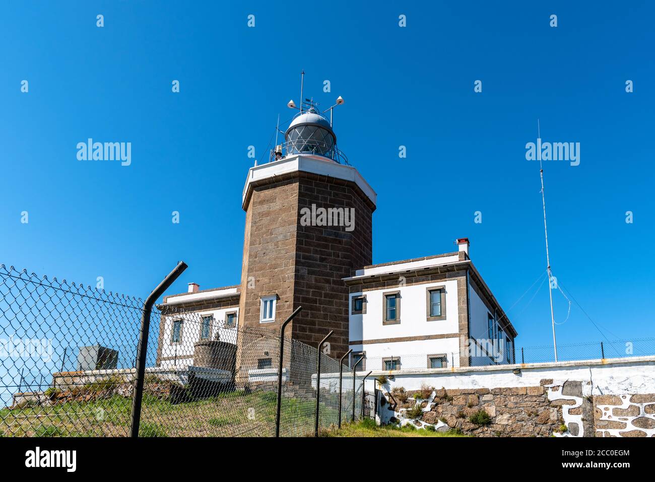 Finisterre, Spain - July 19, 2020: The lighthouse of Cape of Finisterre ...