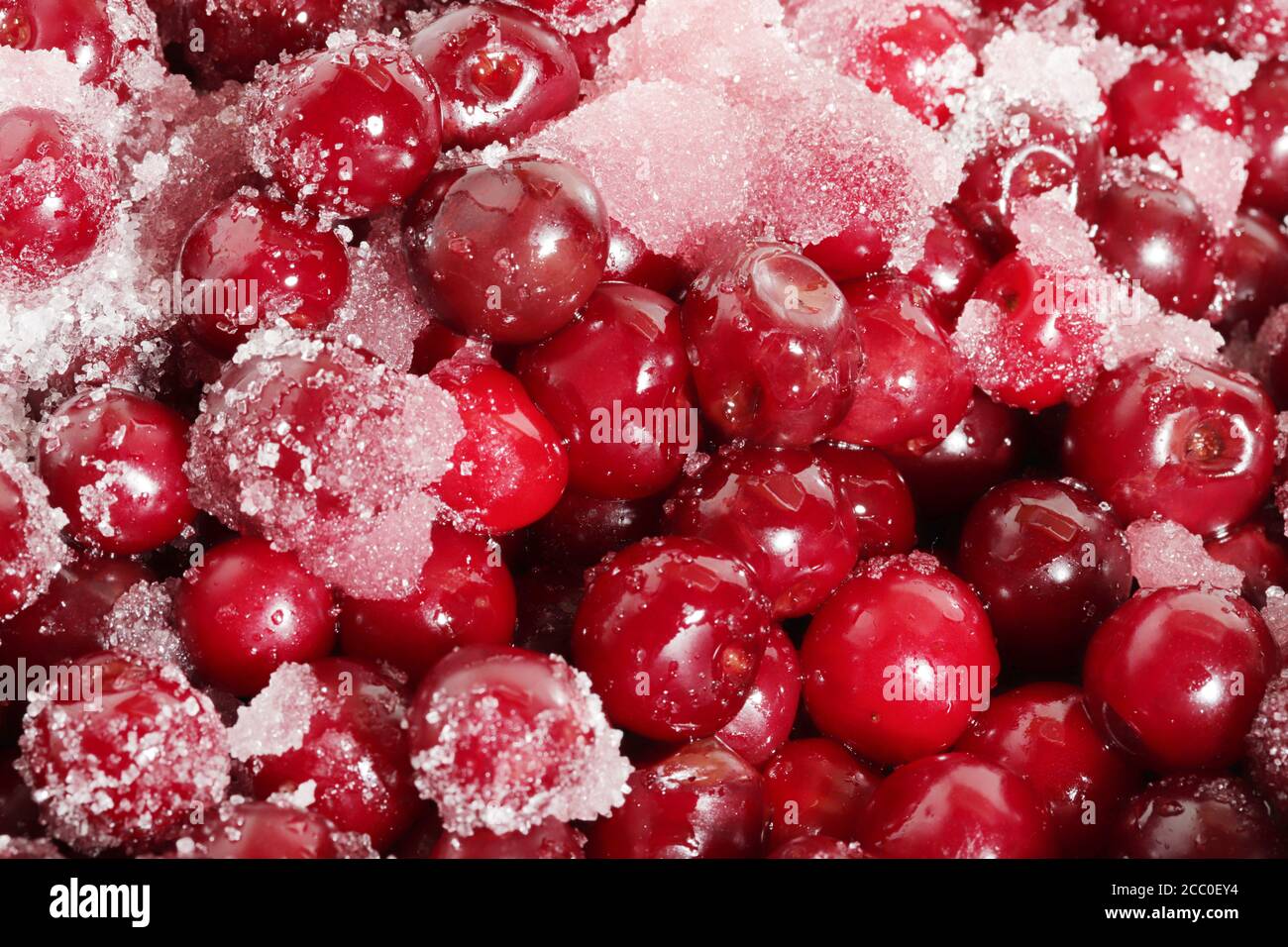 Preparing organic cherry jam. Sweet homemade black cherry jam Stock ...