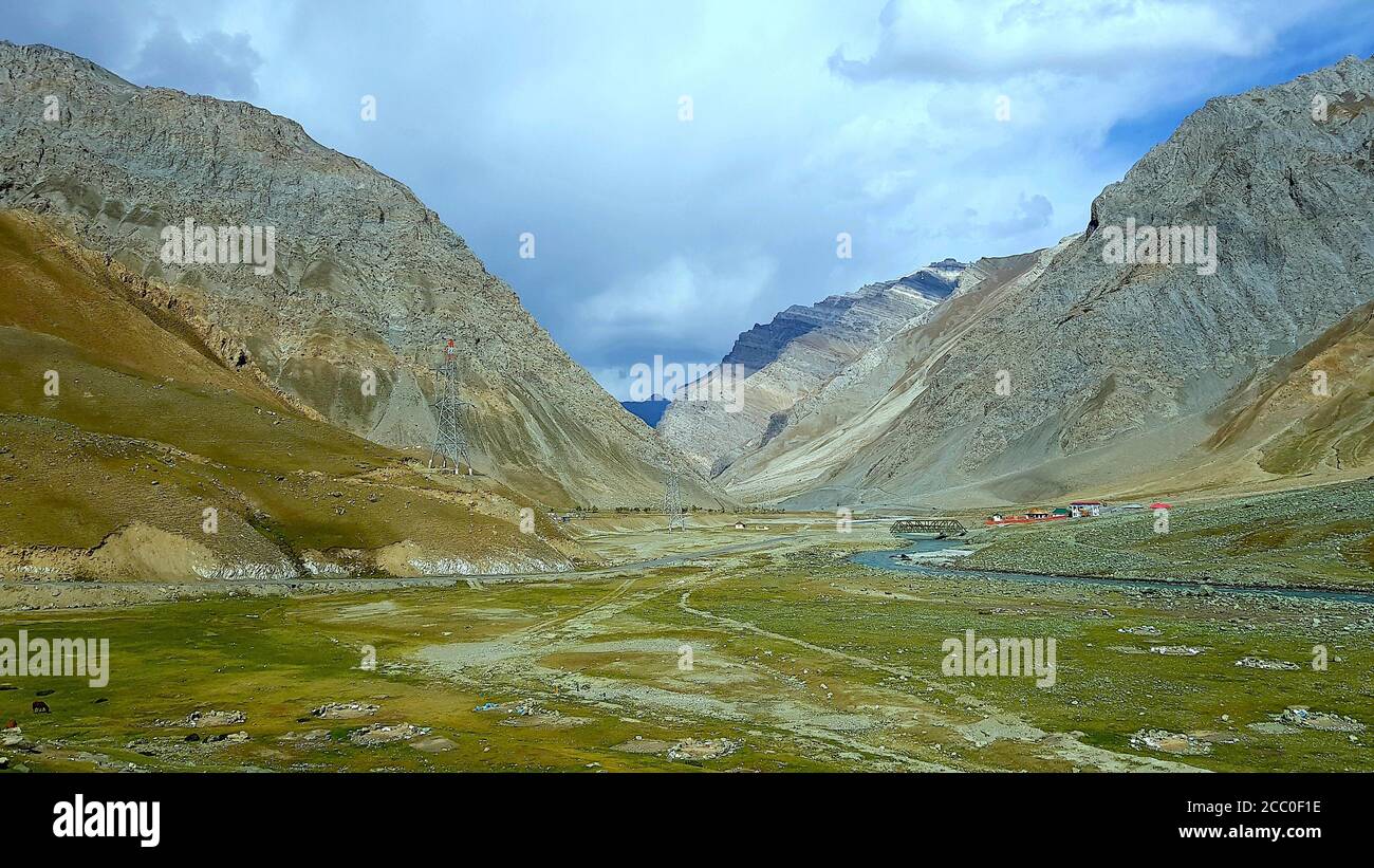 Landscape nature huge beautiful hills of kargil. Kargil in India is ...