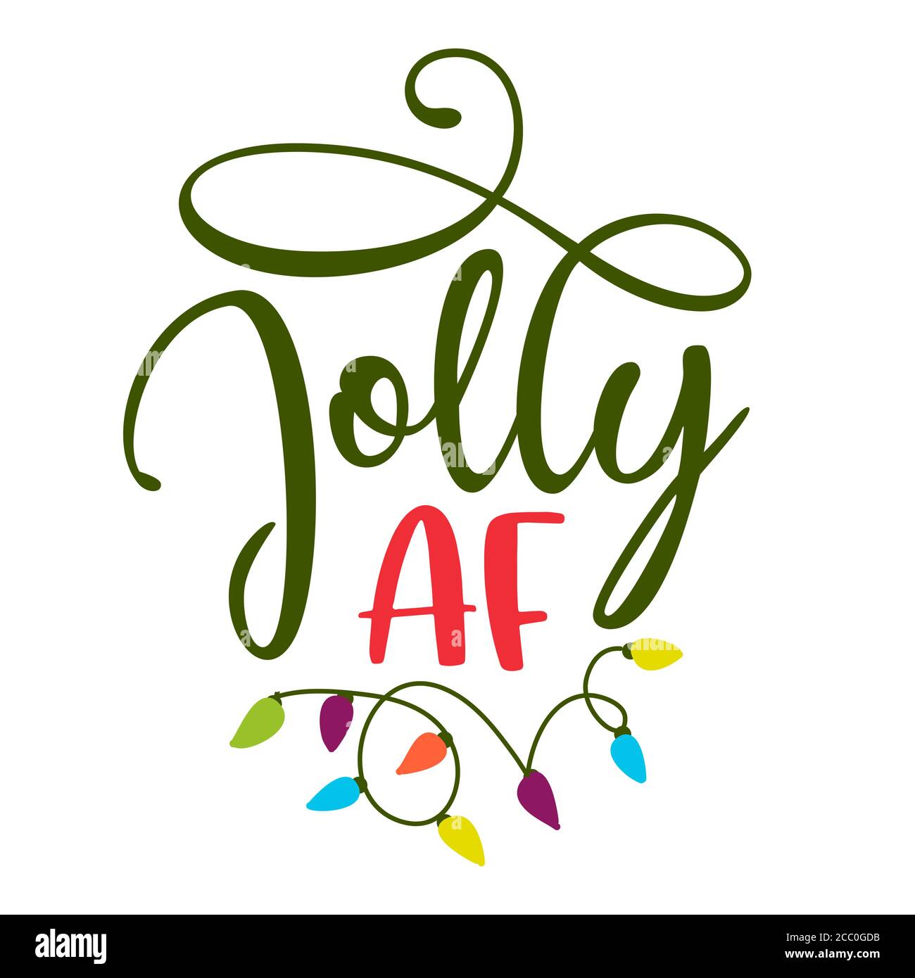 Jolly af lettering Stock Vector Images - Alamy