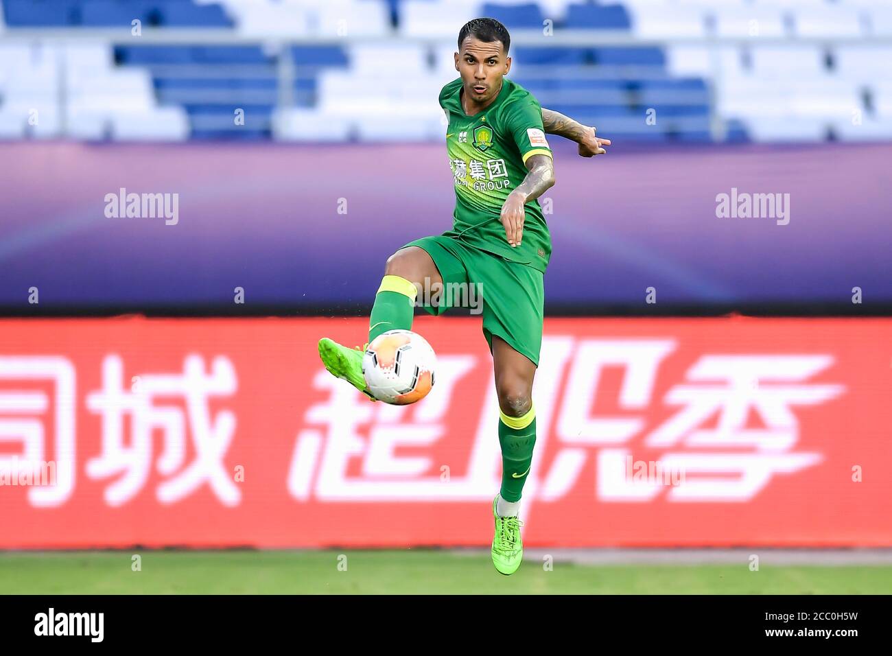 Spanish football player Jonathan Viera of Beijing Sinobo Guoan F.C ...