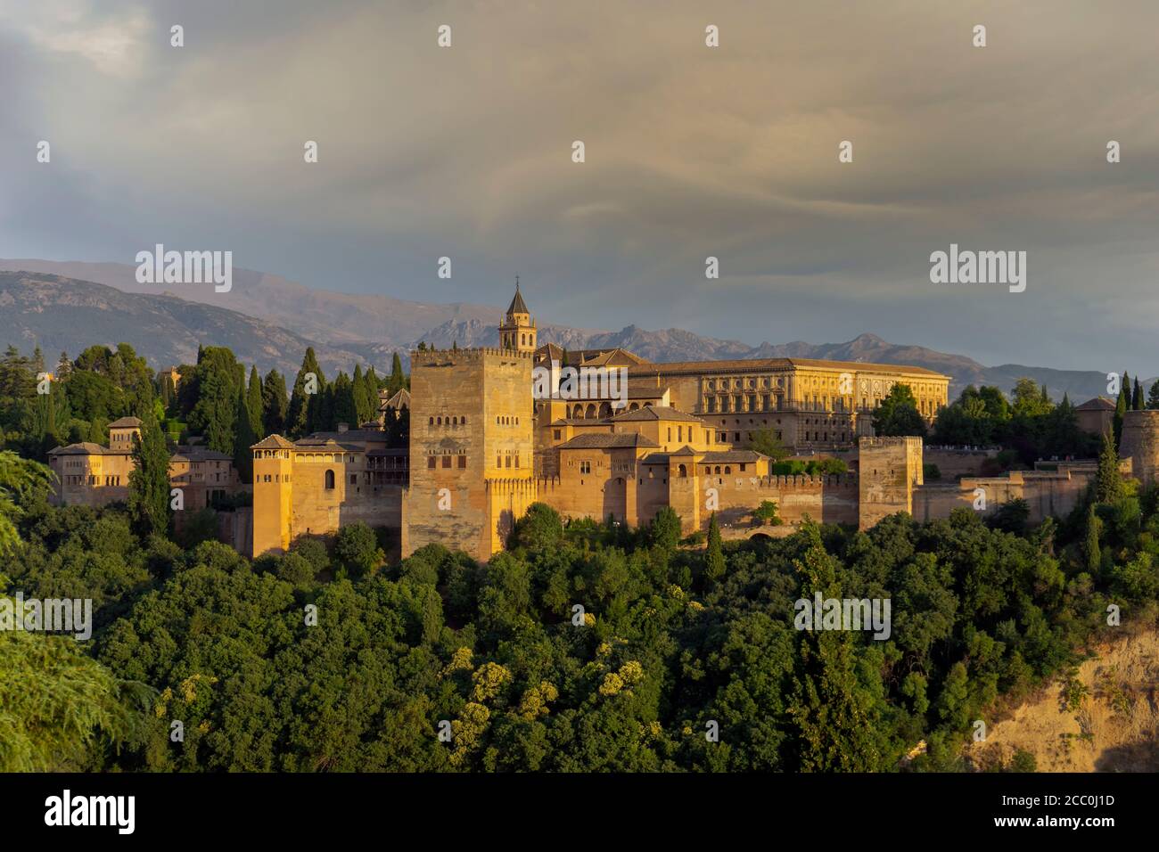 Alhambra sunset granada sunset hi-res stock photography and images - Alamy