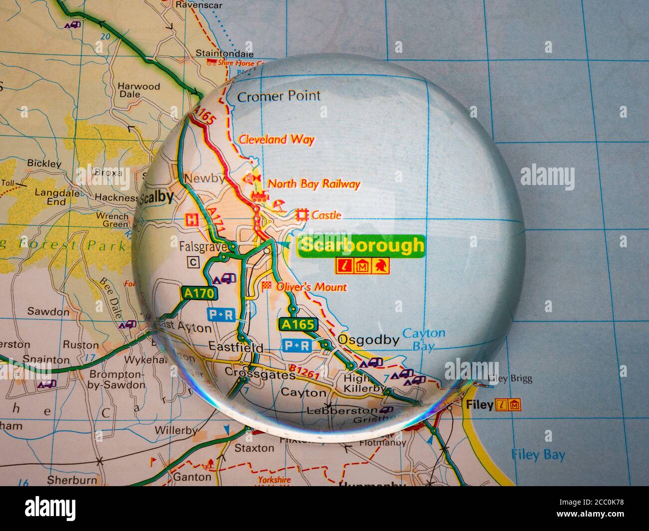 Scarborough England Map North Yorkshire Moors & Scarborough Coast, UK