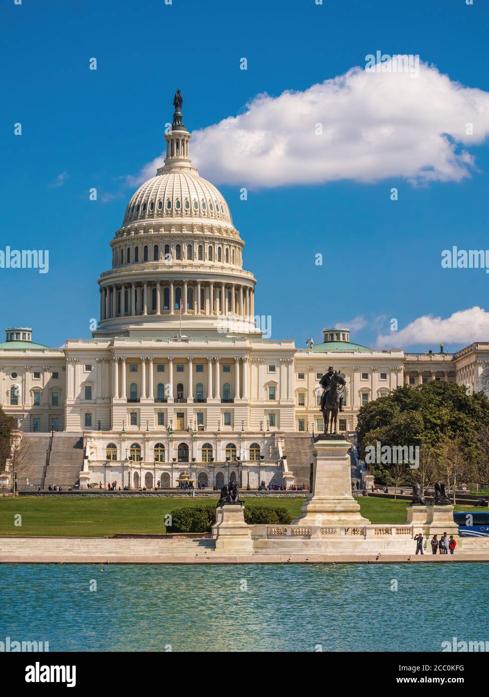 US National Capitol in Washington, DC. Symbol of American Power Stock ...