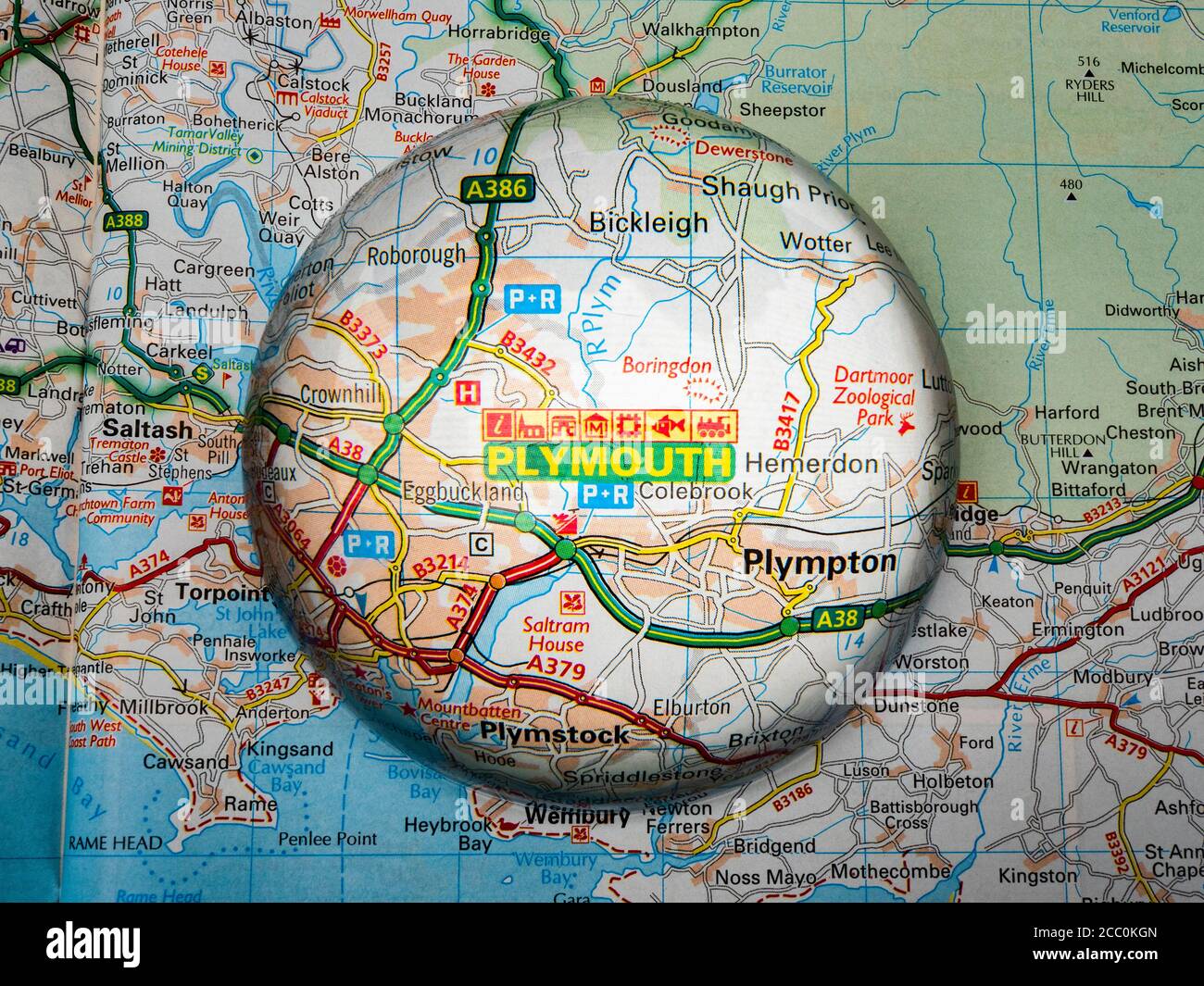 Map of plymouth hi-res stock photography and images - Alamy