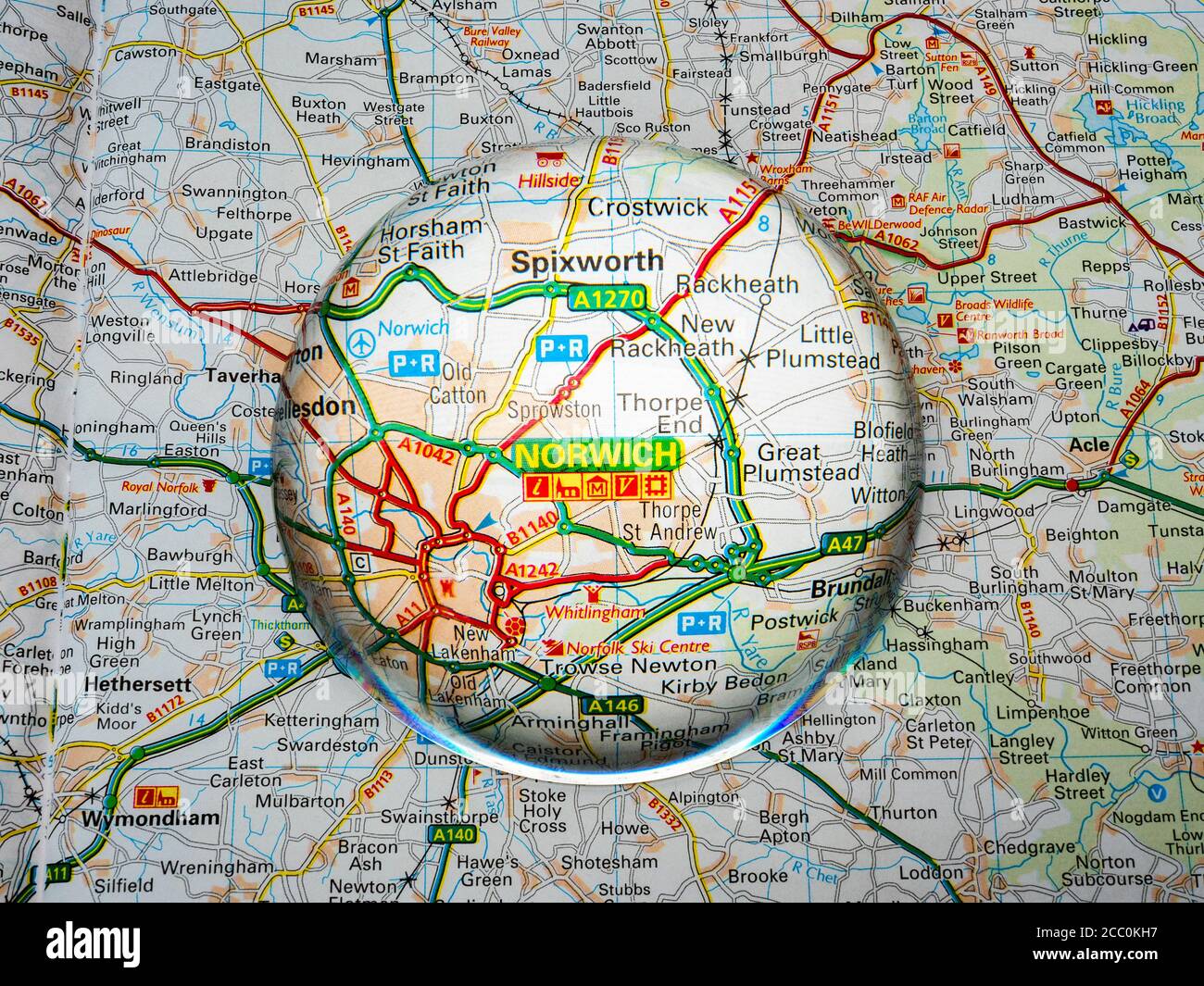 Norwich map hi-res stock photography and images - Alamy