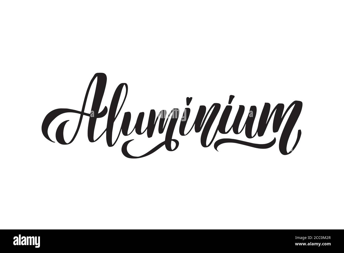 Vector calligraphy illustration isolated on white background Stock ...