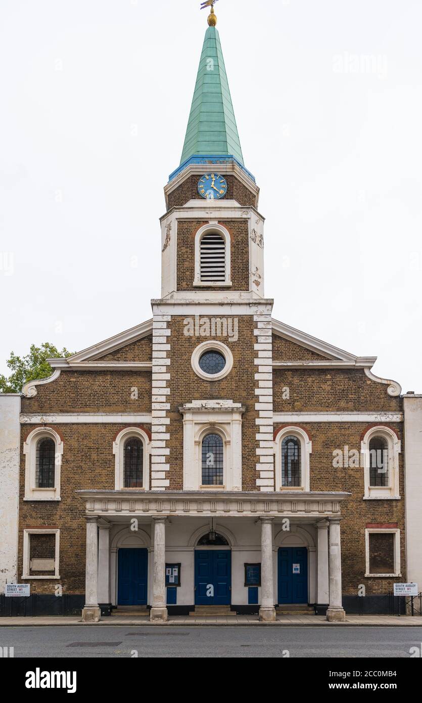 The Grosvenor Chapel church stands in South Audley Street, Mayfair ...